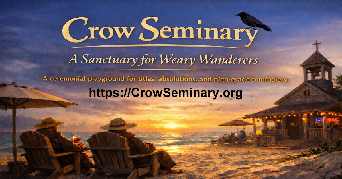 Crow Seminary | Satirical Ordination & Novelty Ministry Credentials